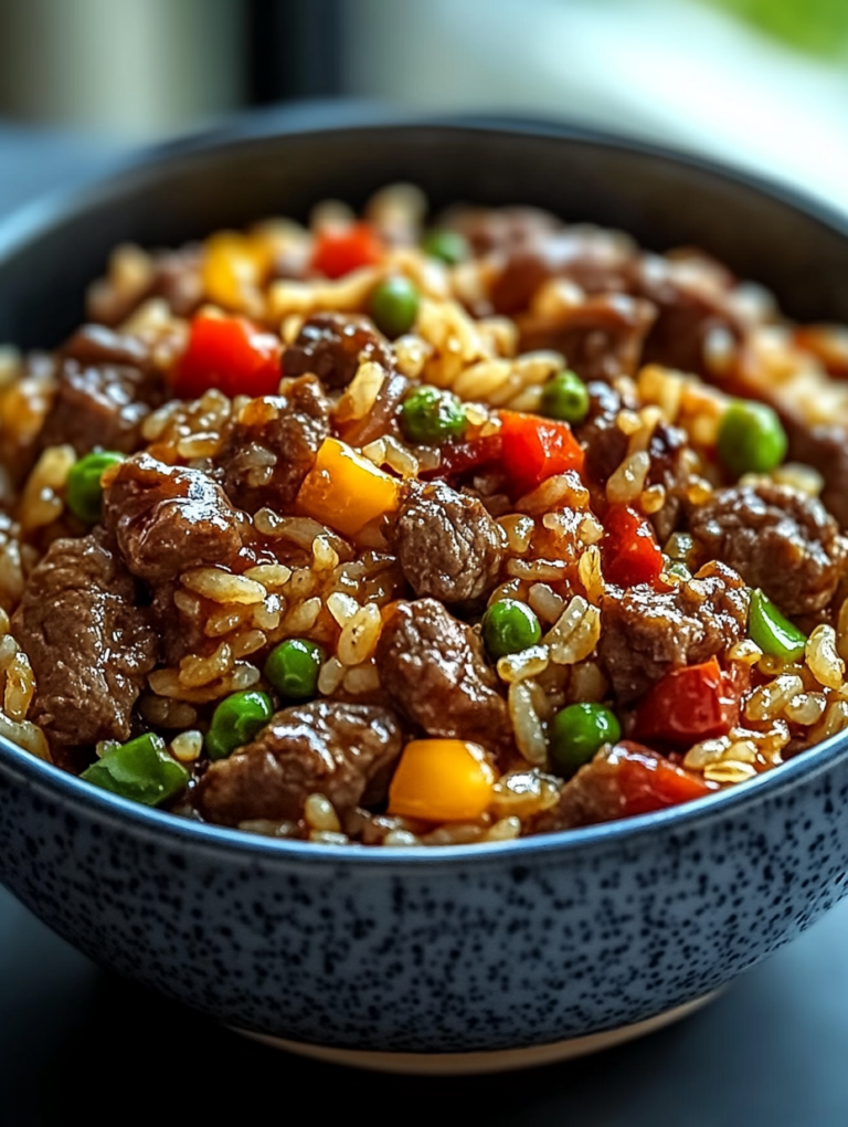 Beef And Pepper Rice Bowl - Recipes Epic