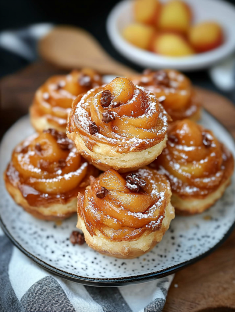 Peach Pie Cruffins - Recipes Epic